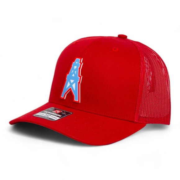 Nike | Accessories | Houston Oilers 3d Snapback Trucker Hat Red | Poshmark